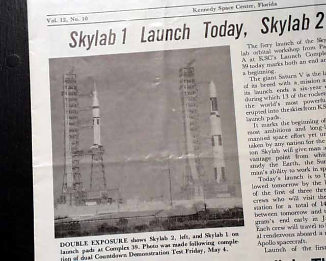 Kennedy Space Center launching Skylab... - RareNewspapers.com