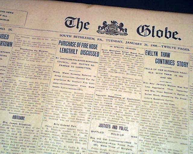 1908 Rhoads Opera House Fire... Boyertown PA... - RareNewspapers.com