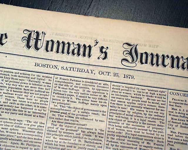 Early woman's suffrage newspaper... - RareNewspapers.com