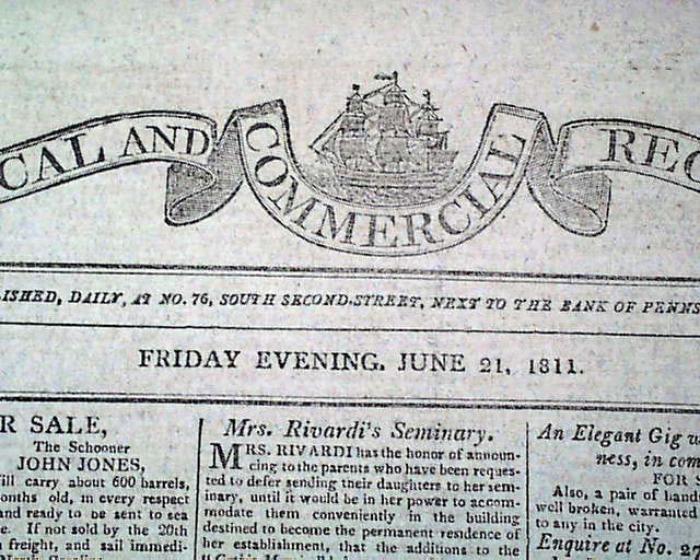 1811 James Madison Letter... - RareNewspapers.com