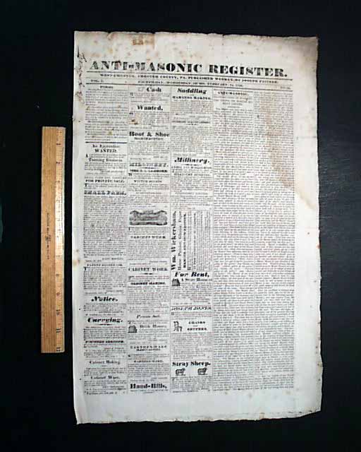 An anti-Masonic newspaper... - RareNewspapers.com