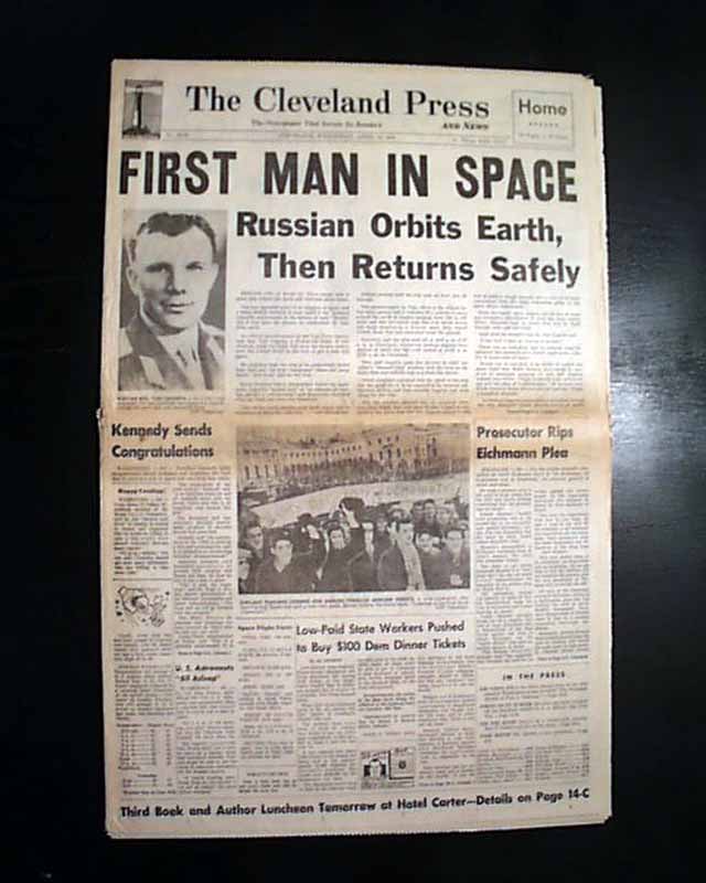 Soviets take the lead in the space race... - RareNewspapers.com