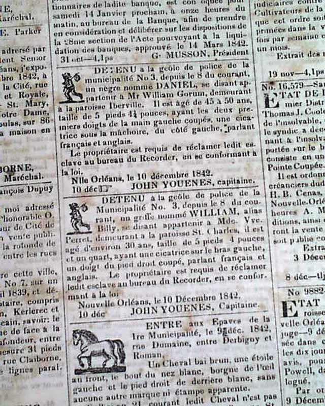 French language newspaper from New Orleans, nearly 20 years before the ...
