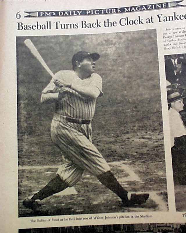 Babe Ruth and Walter Johnson... - RareNewspapers.com