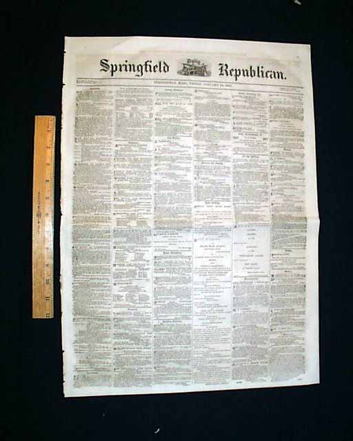 1862 Springfield MA Newspaper.... - RareNewspapers.com