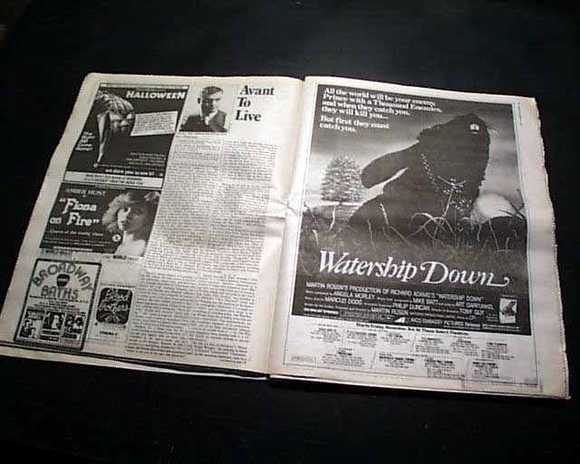 Opening ad for the movie "Halloween" (1978).. - RareNewspapers.com