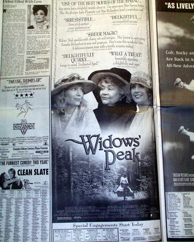 "The Crow", Brandon Lee film - premier weekend ad... - RareNewspapers.com
