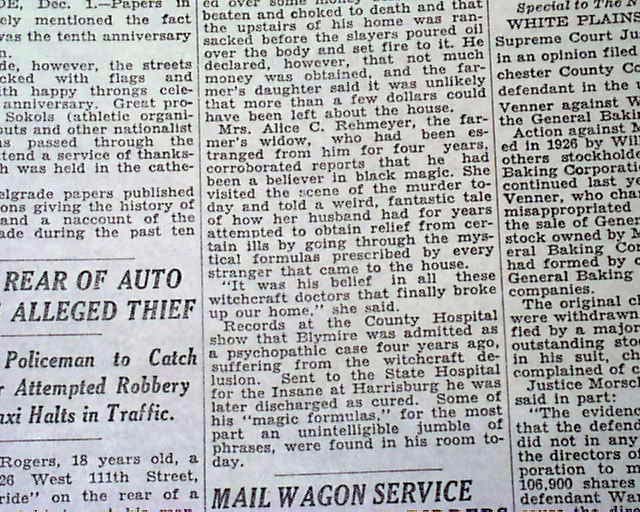 Rehmeyer's Hollow murder... Witchcraft... - RareNewspapers.com