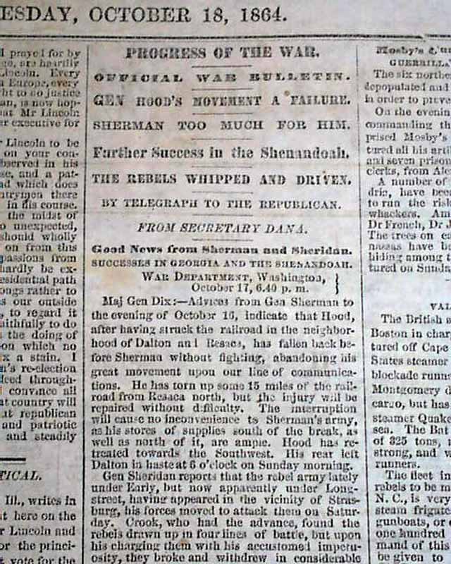 Sedalia, Missouri raid... Sterling Price... - RareNewspapers.com