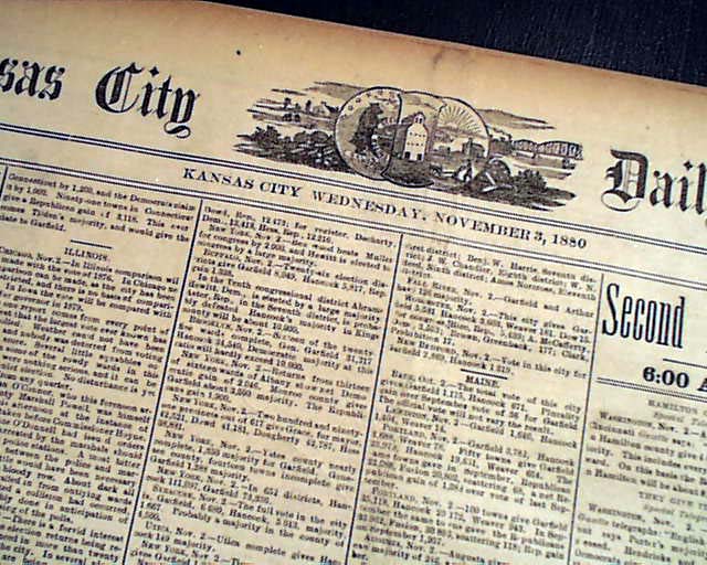 Pair of issues on Garfield's election as President... - RareNewspapers.com