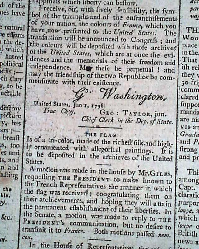 Two letters signed in script by George Washington... - RareNewspapers.com