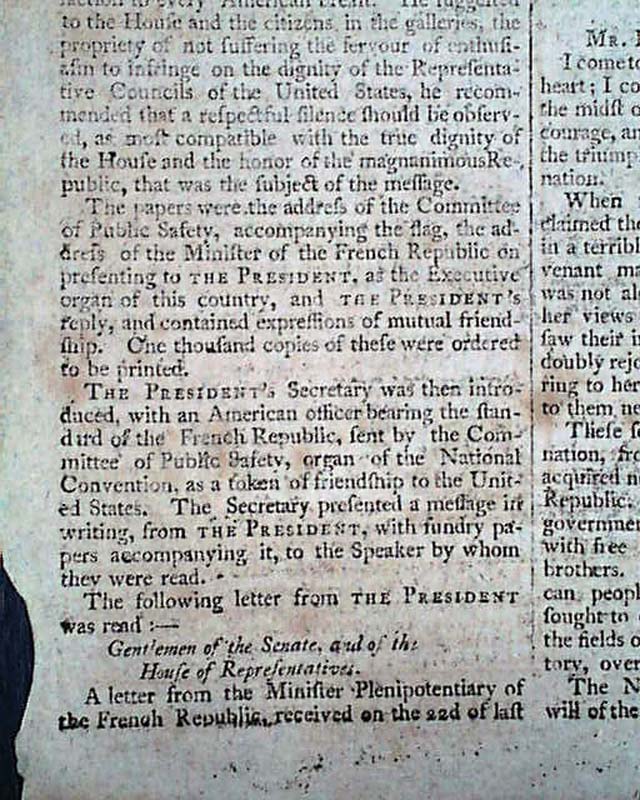 Two letters signed in script by George Washington... - RareNewspapers.com