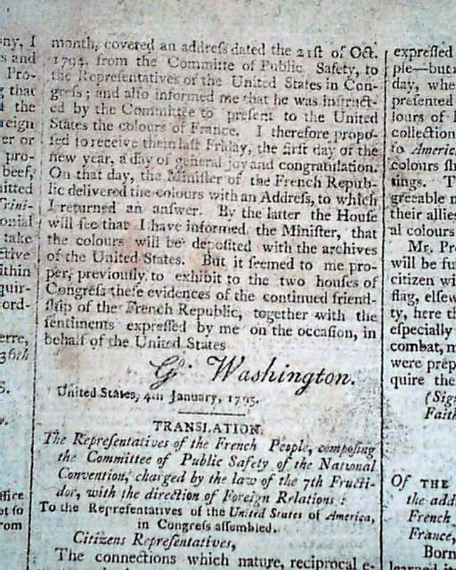 Two letters signed in script by George Washington... - RareNewspapers.com
