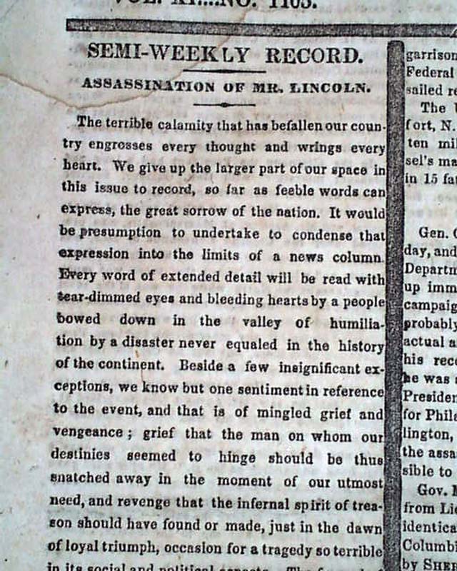 Historic Newspapers For Sale - Original Rare Newspapers ...