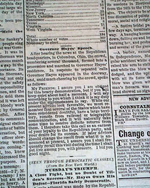 A very curious article covering the confusing Presidential election of ...