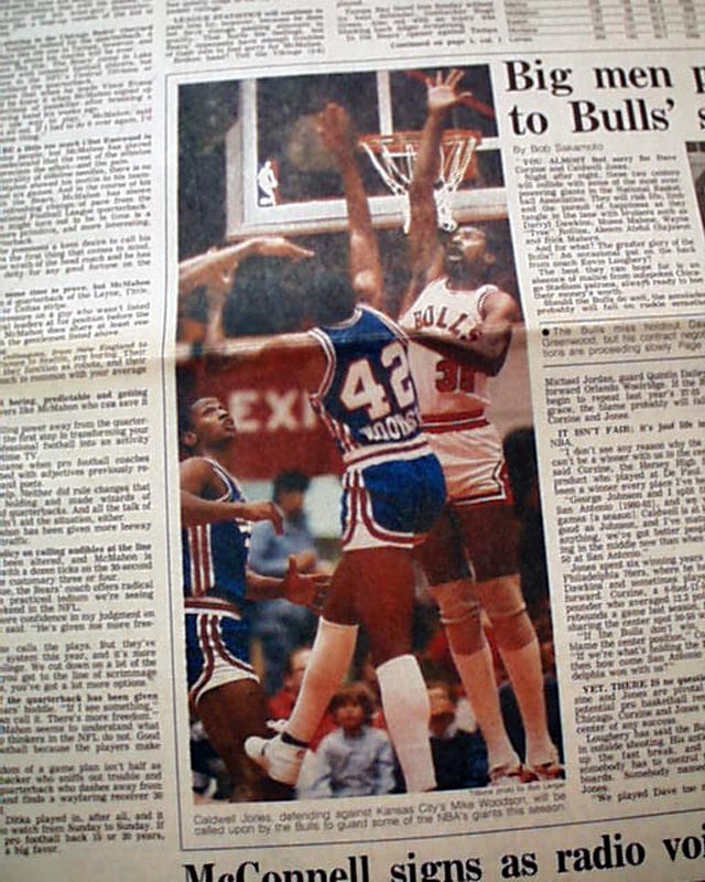 Michael Jordan's very 1st NBA game close in a Chicago newspaper ...