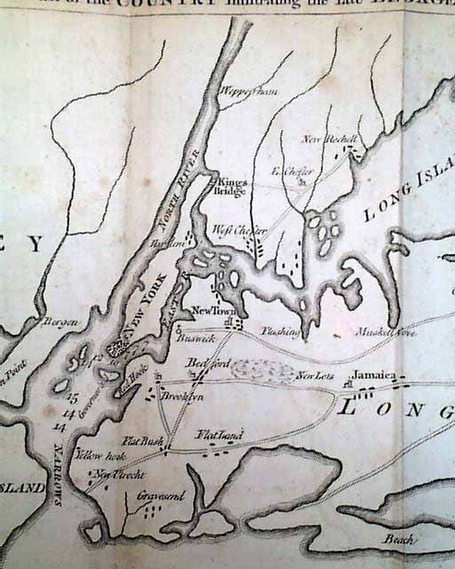 Map of Long Island from 1776... - RareNewspapers.com