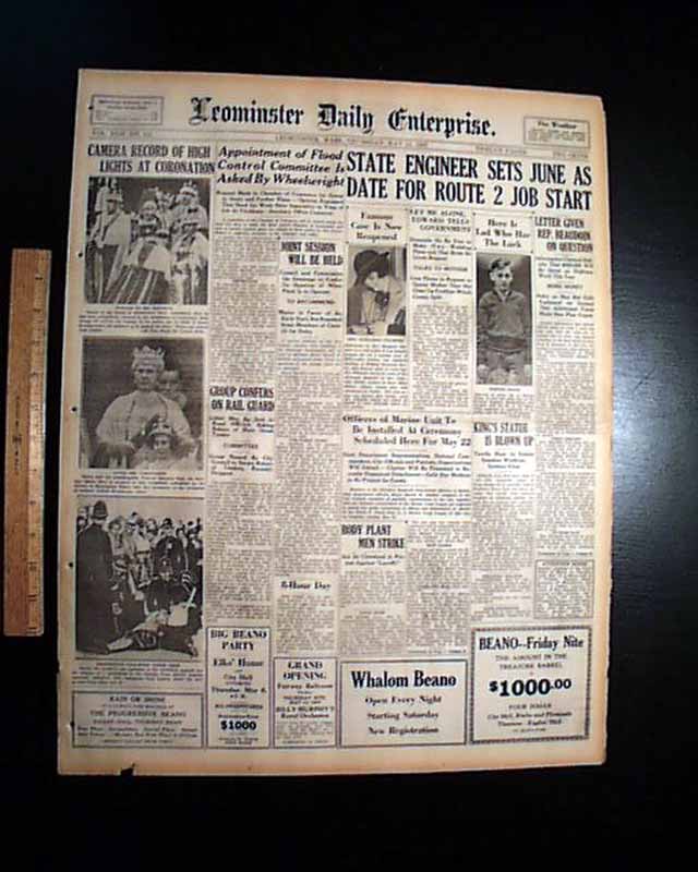 King George VI coronation... - RareNewspapers.com