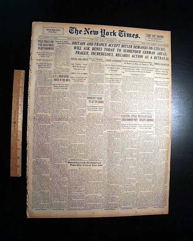 1938 Yankees win pennant.... - RareNewspapers.com