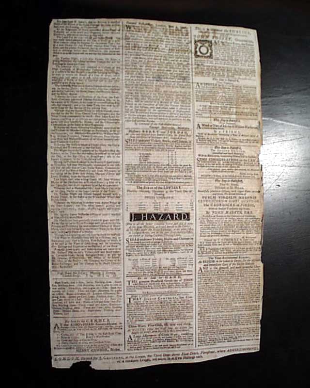 Early publication from 1746 London... - RareNewspapers.com
