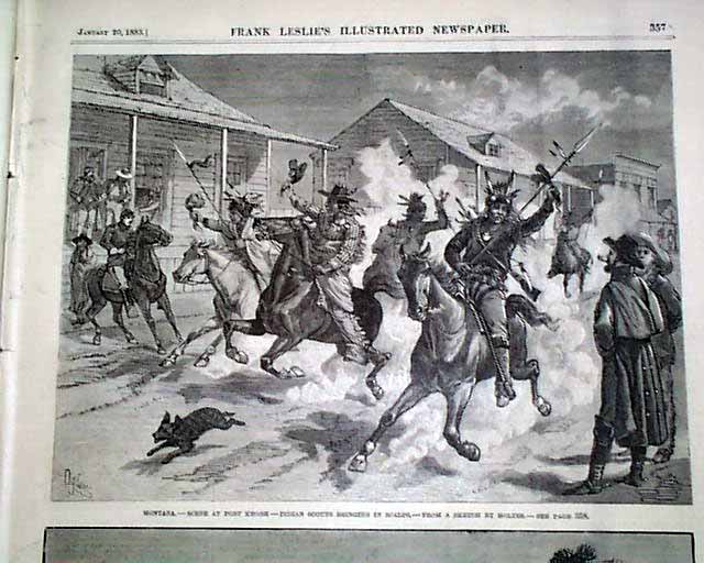 1883 Indians With Scalps... - RareNewspapers.com