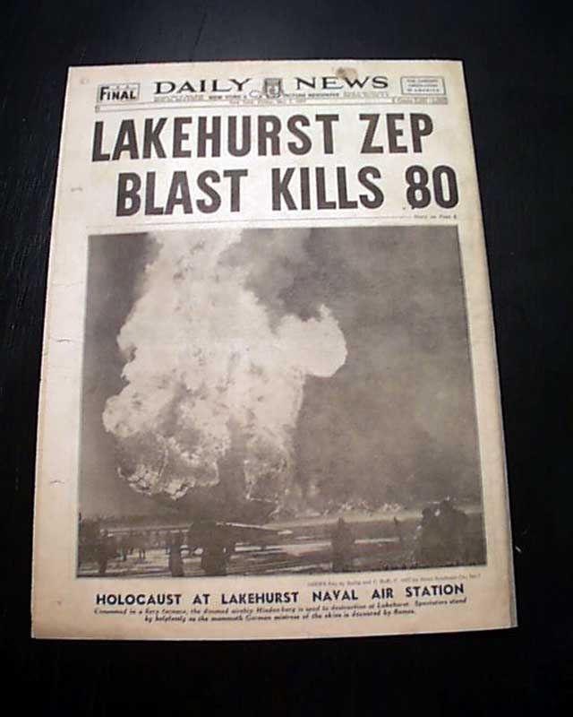 Dramatic issue on the Hindenburg disaster... - RareNewspapers.com