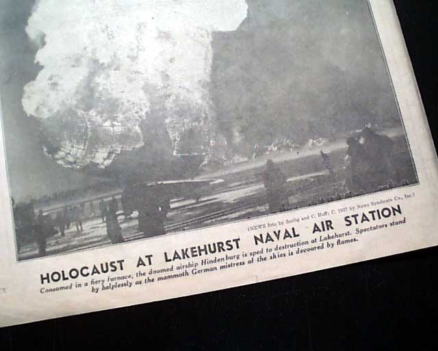 Dramatic issue on the Hindenburg disaster... - RareNewspapers.com