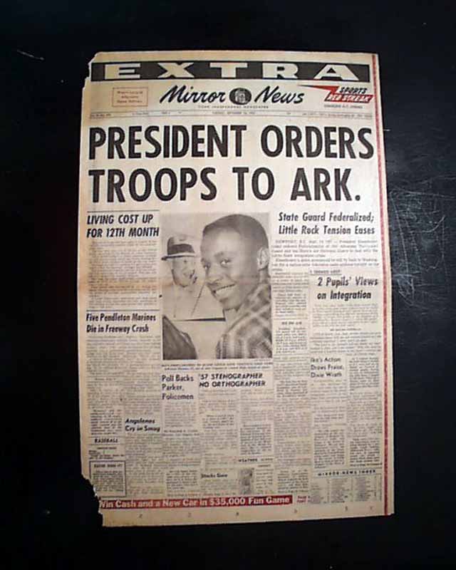 The Little Rock Nine in 1957... - RareNewspapers.com
