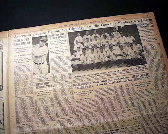 Babe Ruth's last Yankee Stadium game... - RareNewspapers.com