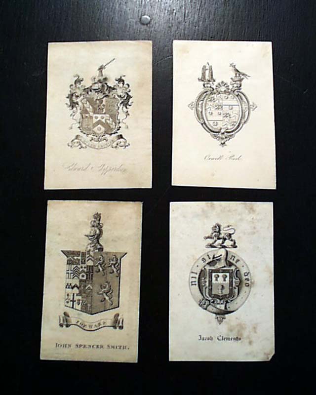 Ten bookplates from the 18th century... - RareNewspapers.com