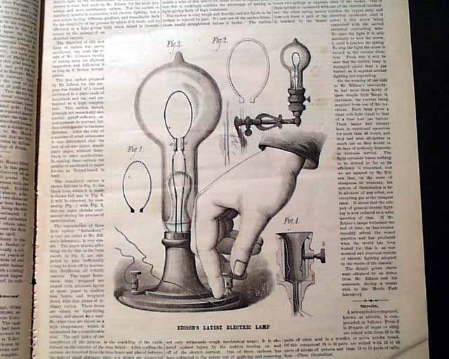 Thomas Edison & his electric light... - RareNewspapers.com
