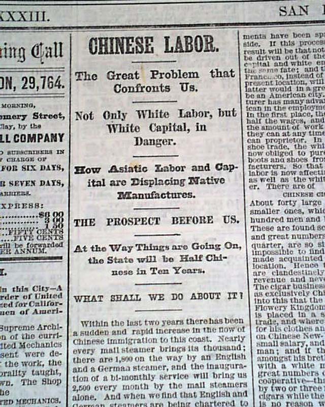Chinese labor issues in 1873: interesting parallels to today ...