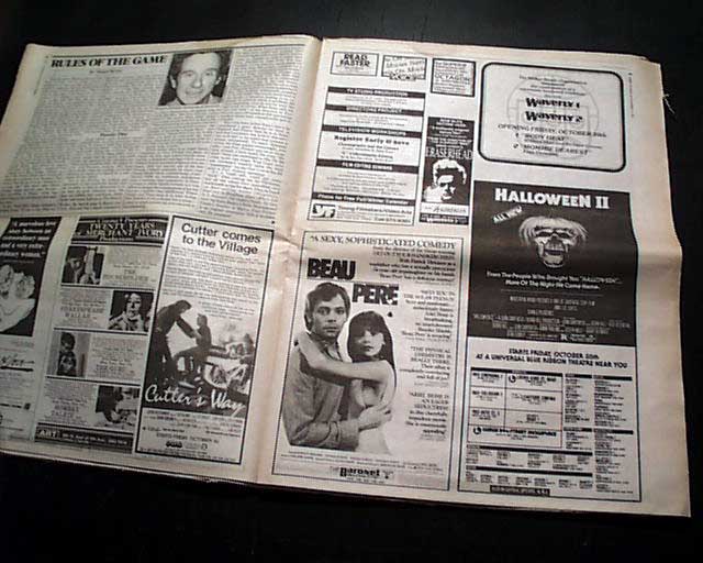 Opening ad for the movie "Halloween II" (1981)... - RareNewspapers.com