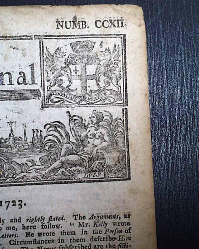 Beautiful masthead... Pirates looking for pardon... - RareNewspapers.com