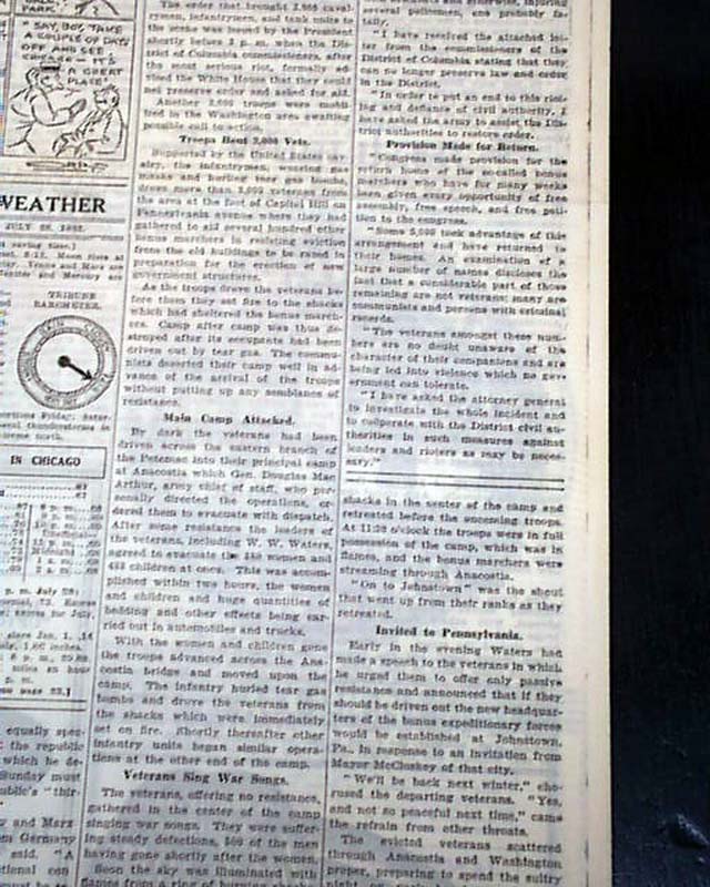 1932 Bonus Army in Washington D.C..... - RareNewspapers.com