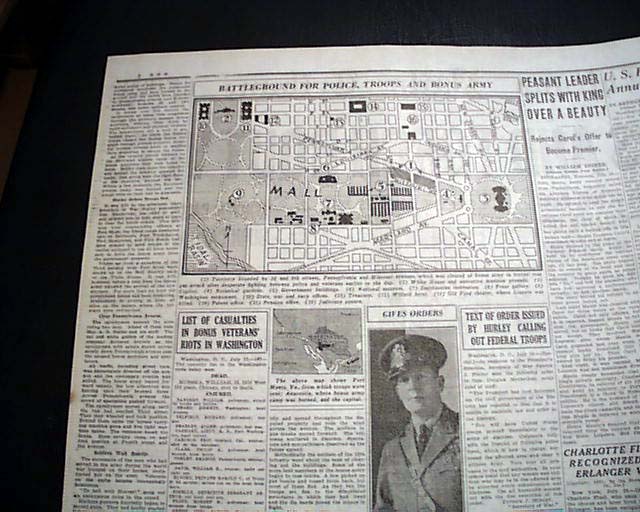 1932 Bonus Army in Washington D.C..... - RareNewspapers.com