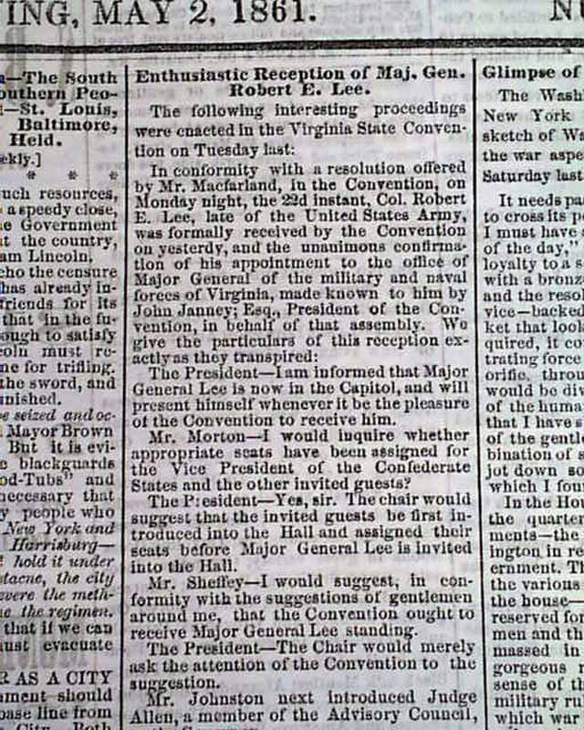 The "Confederate" newspaper from Kentucky... - RareNewspapers.com