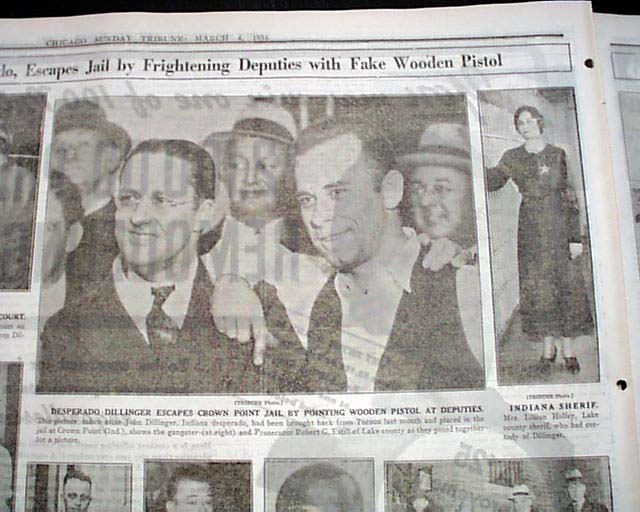 Best to be had: gangster John Dillinger escapes with a wooden gun ...