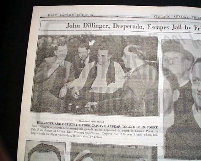 Best to be had: gangster John Dillinger escapes with a wooden gun ...