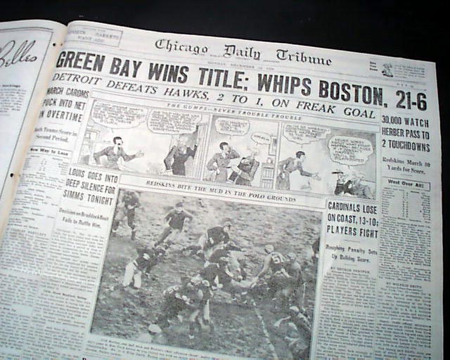 Green Bay Packers wins NFL championship... - RareNewspapers.com