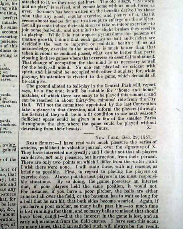 Lengthy text on early baseball... - RareNewspapers.com