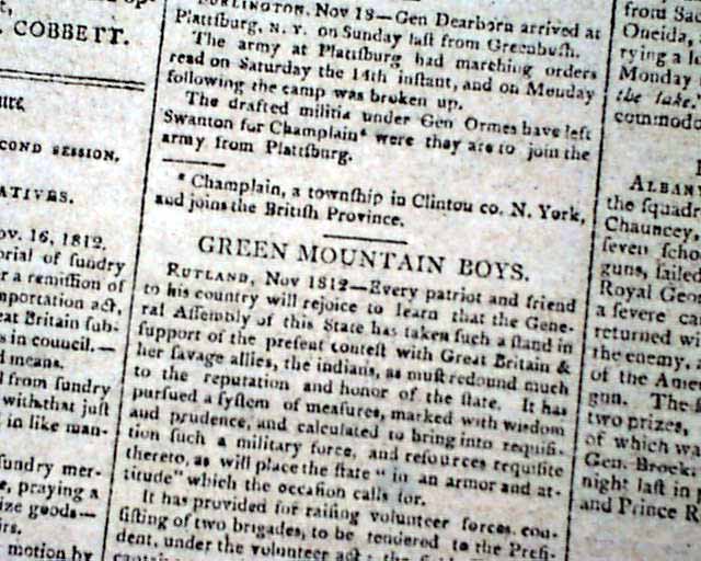 Re-mustering of the Green Mountain Boys... - RareNewspapers.com