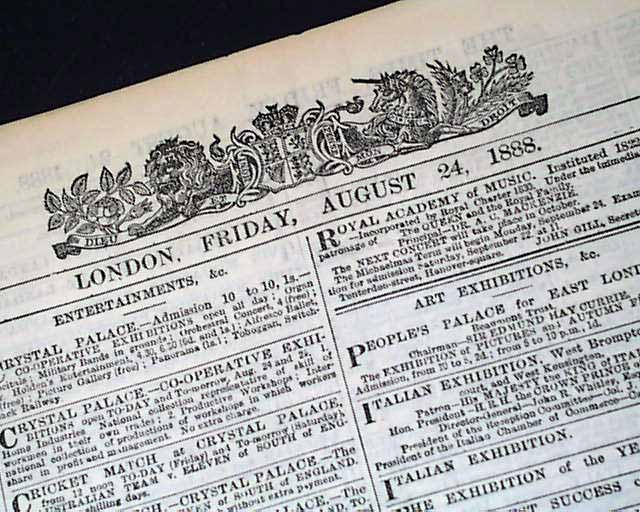 Jack the Ripper's first victim ? - RareNewspapers.com