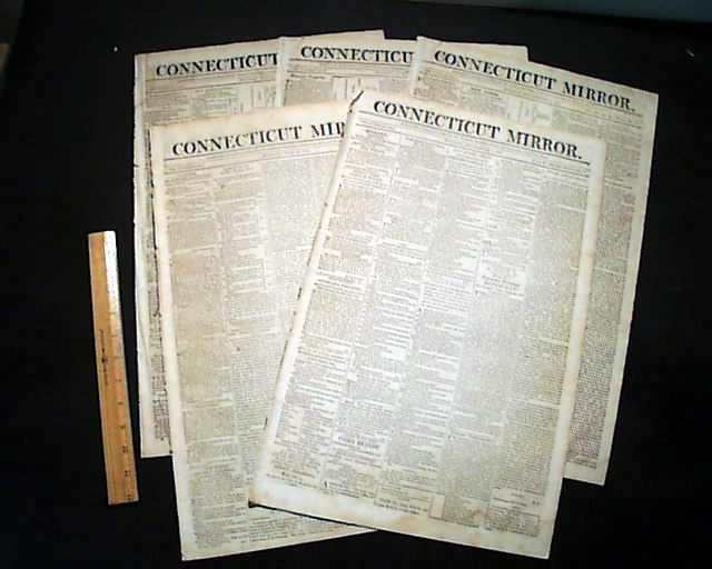 Five newspapers from 1810-1812, great condition... - RareNewspapers.com