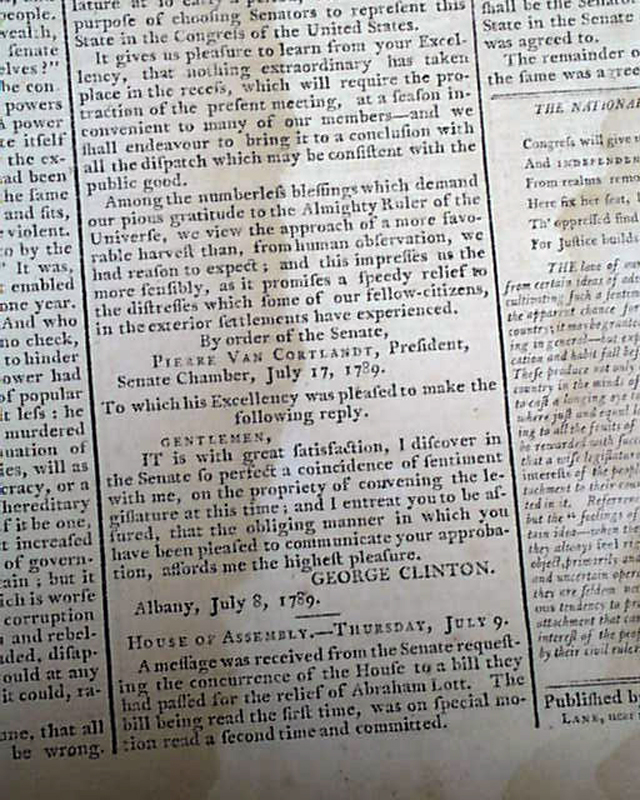 Federal expenditures for 1789... - RareNewspapers.com