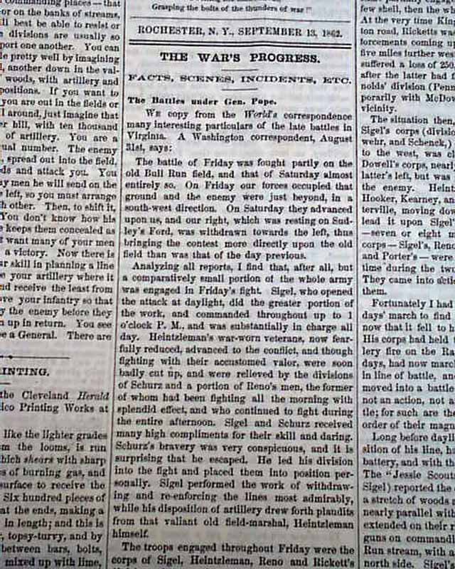 Group of seven Civil War newspapers... - RareNewspapers.com