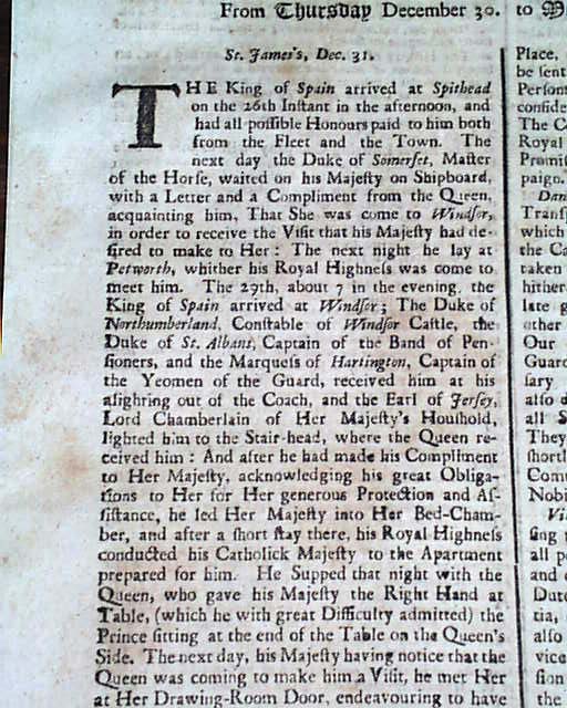 World's Oldest NEWSPAPER 1703 Gazette 302 YEARS OLD... - RareNewspapers.com
