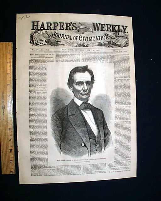 Abraham LINCOLN, OF ILLINOIS... - RareNewspapers.com