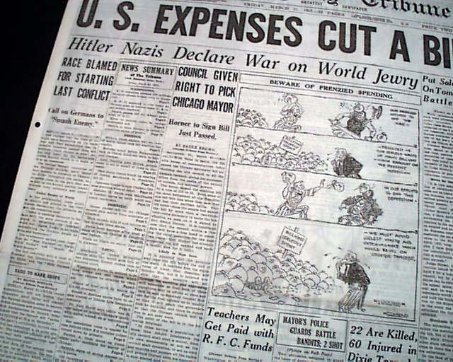 Jewish Holocaust begins in 1933.... - RareNewspapers.com