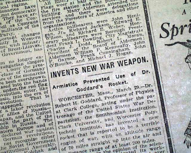 Robert Goddard.... early rockets..... - RareNewspapers.com
